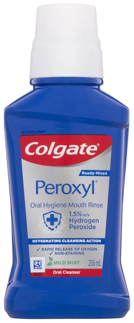 COLGATE PEROXYL ORAL Hygiene Mint Mouth Rinse Mouthwash, 236mL EUR 18 ...