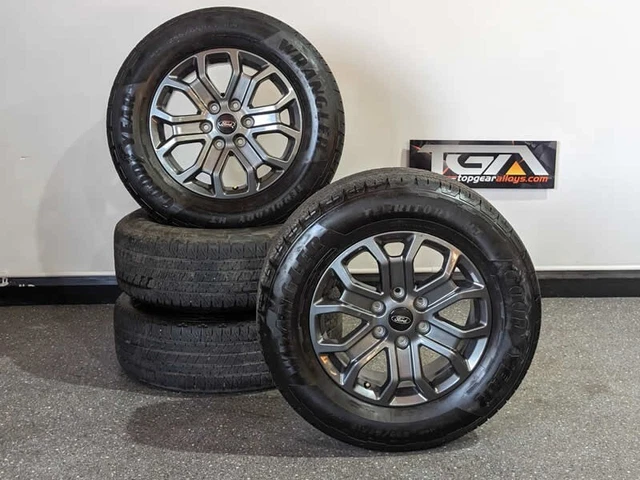 18& GENUINE FORD Ranger Wild track Alloy Wheels & GOODYEAR WRANGLER ...