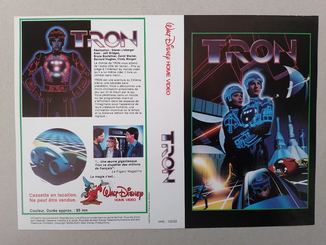 JAQUETTE VHS - Tron - Vhs Sleeve - Walt Disney - Steven Lisberger EUR 7,00 - PicClick FR