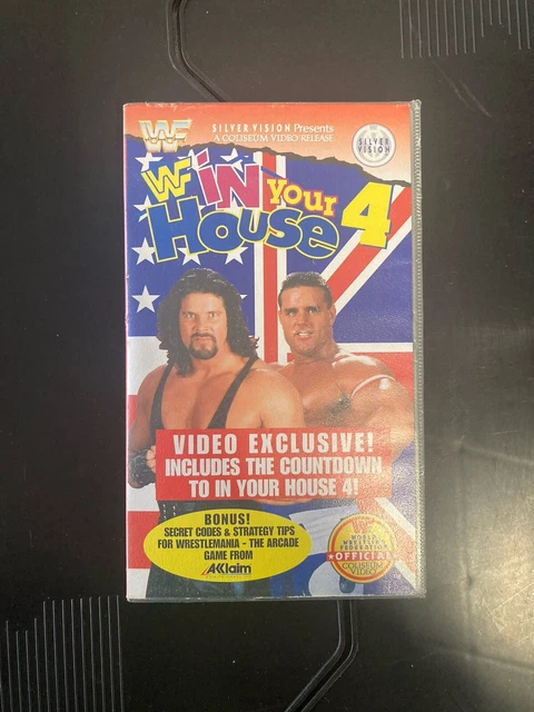 *RARE AF* WWF In Your House 4 1995 Vhs Wwe British Bulldog Diesel £5.99 ...