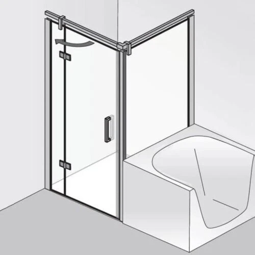 PLAN D'ATELIER HSK partie latérale raccourcie à porte battante/porte ...