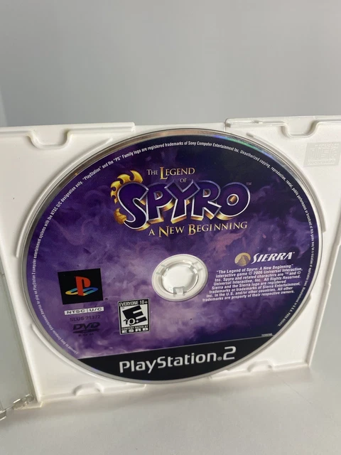 THE LEGEND OF Spyro: A New Beginning (PlayStation 2, 2006) disque de ...
