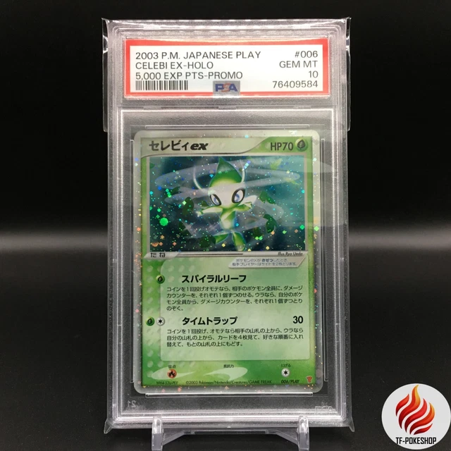 PSA 10 CARTE Pokemon Celebi ex 006/PLAY 2003 Holo Japonaise NINTENDO F/S EUR 1.011,84 - PicClick FR