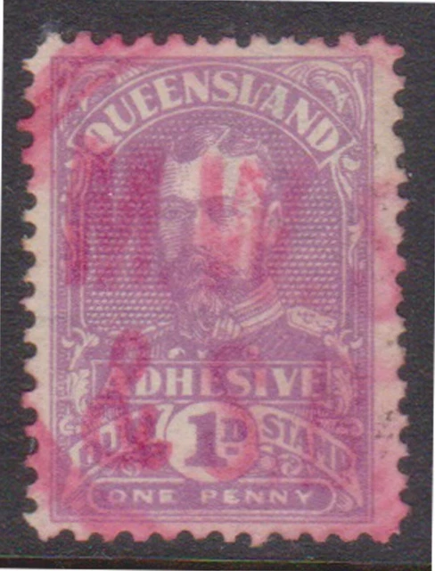 (F205-134) 1912 QLD 1d violet duty stamp (ET) £1.14 - PicClick UK