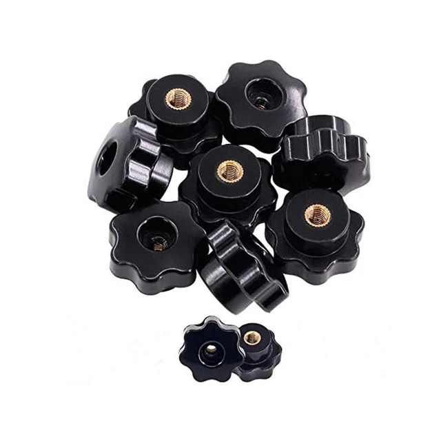5PCS 7 LOBES M6 Through Hole Star knobs Threaded Handle Screw Instrument EUR 13,03 - PicClick FR
