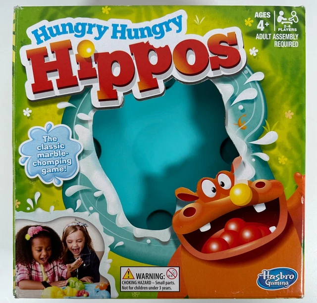 HASBRO HUNGRY HUNGRY Hippos Kids Game by Hasbro - (4yrs+) ~ Complete £ ...