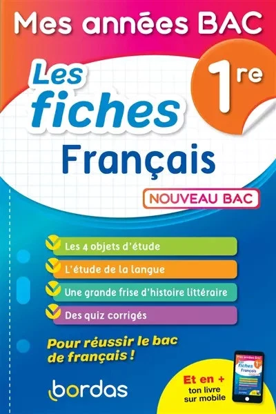 MES ANNÉES BAC - Fiches Français 1re, Mathieu Meyrignac EUR 3,16 ...