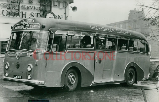 1950'S LEYLAND TIGER Coach Grey Green Coaches Livery Original press ...