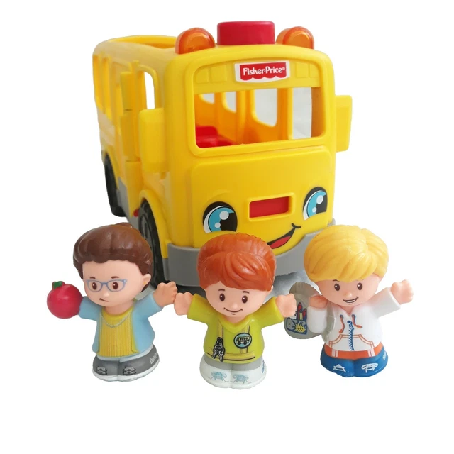 FISHER PRICE LITTLE People Big Yellow School Bus With Lights/Sounds ...