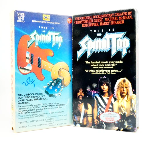 THIS IS SPINAL Tap 1984 & 1992 VHS Tape Lot Nelson Entertainment £9.81 ...