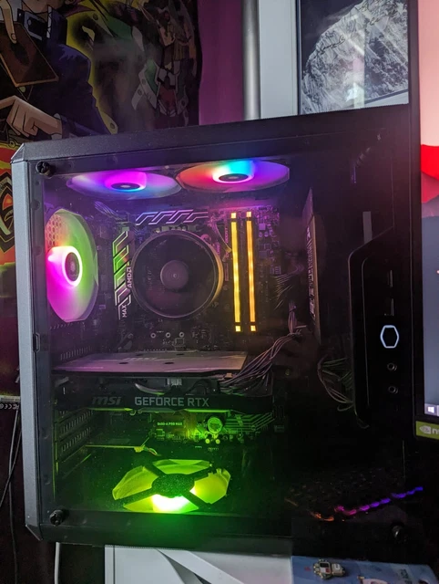 CUSTOM PRE BUILT Gaming Desktop PC RTX 2060 Super 8GB and AMD AM4 RYZEN ...