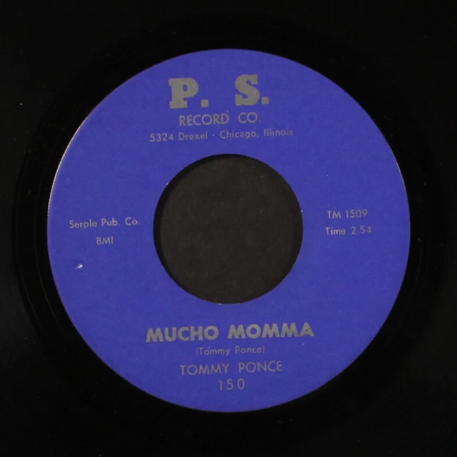 TOMMY PONCE : Mucho Momma/ Blowin' IN The Wind P.S.7 " Simple 45 RPM ...