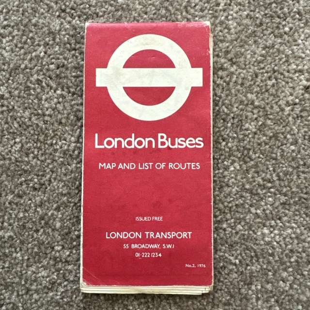 LONDON TRANSPORT BUSES Map & List Of Routes 1976 No 2 £8.99 - PicClick UK