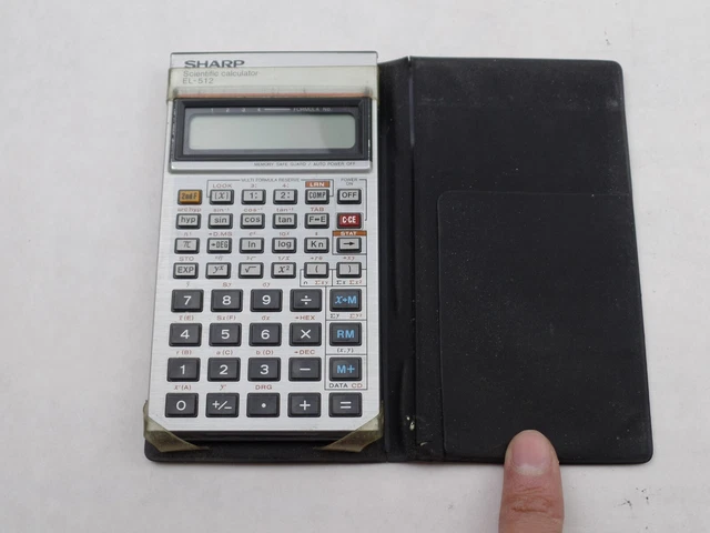VINTAGE SHARP EL-512 Scientific Calculator NEW BATTERIES $31.49 - PicClick