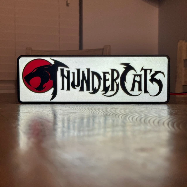 THUNDERCATS LOGO LED Lightbox | 3D Printed PLA | Handmade Retro Decor | Unique G £21.43 ...