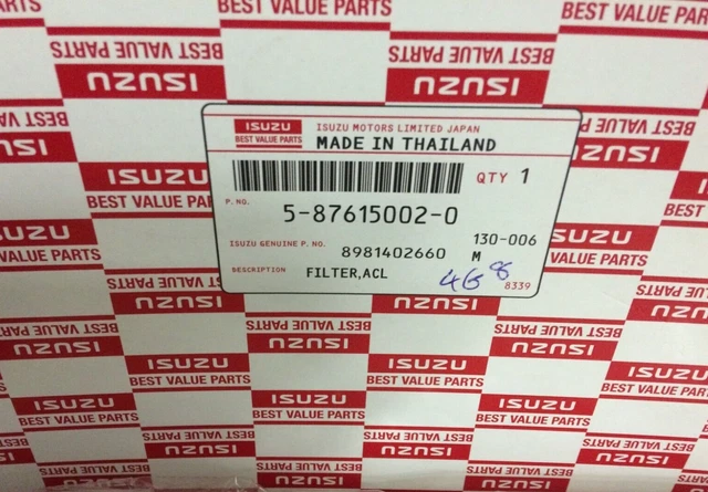 GENUINE ISUZU D-MAX Mkii Tfr Tfs 2012-2018 Air Filter 5876150020 £22.50 ...