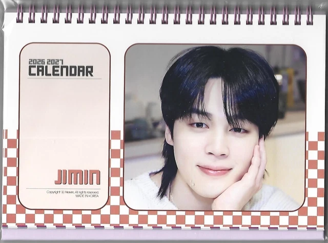 BTS JIMIN PHOTO Calendar 2026 & 2027 K-POP 2025.08-2 £25.20 - PicClick UK