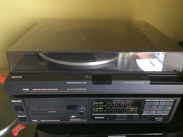 PHILIPS FP150 TURNTABLE Record Player & FC150 Tape deck 80’s Retro/Vintage £150.00 - PicClick UK