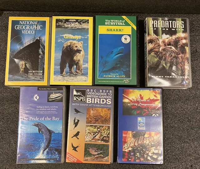 NATIONAL GEOGRAPHIC NATURE VHS Video Tape Bundle X 7 £17.35 - PicClick UK