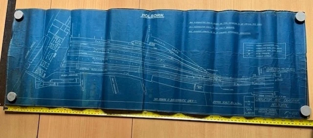 BRITISH RAILWAYS SR signal box diagram Holborn conductor rail February ...