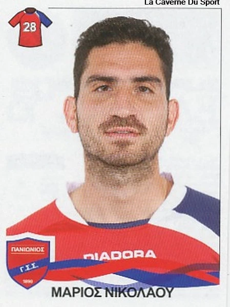 N°266 MARIOS NICOLAOU # Cyprus Panionios Sticker Panini Greek Greece ...