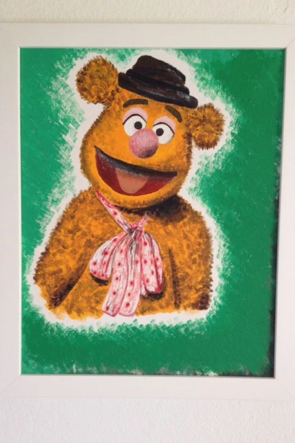 MUPPET-SHOW FOZZIE BEAR Ölbild 27 x 33 wie neu EUR 25,00 - PicClick DE