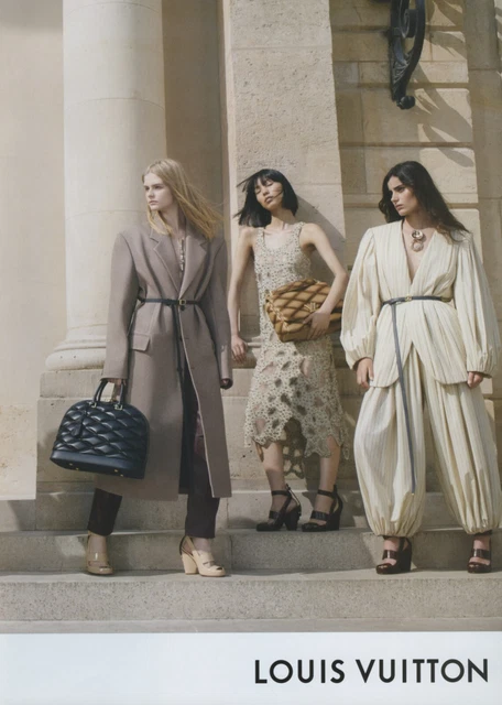 LOUIS VUITTON LV Museum Models Fashion Magazine Double-Page PRINT AD ...