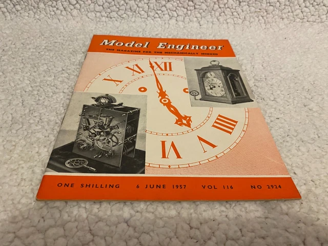 MODEL ENGINEER MAGAZINE #2924 Bracket Clock. Myrmidon. Rsuton 52266 £6. ...