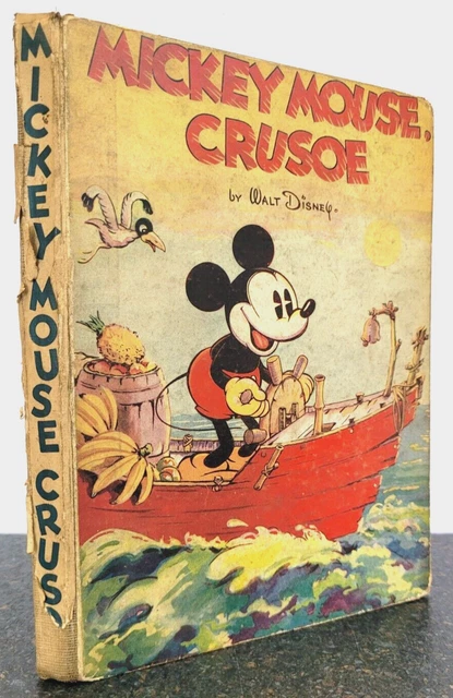 WALT DISNEY - Mickey Mouse Crusoe - 1935 1st Edition 1st Print Collins ...