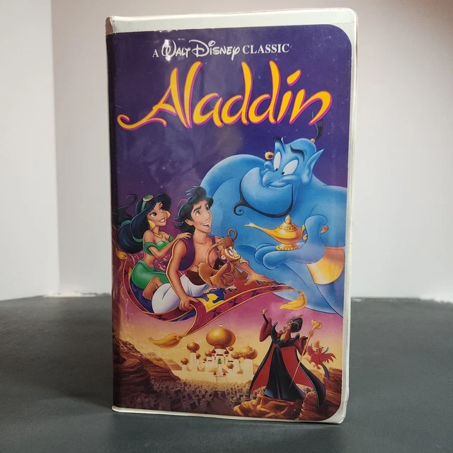 COLLECTIBLE WALT DISNEY Classic Aladdin VHS Black Diamond edition #1662 ...