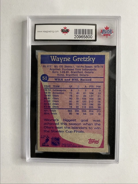 1984-85 TOPPS WAYNE Gretzky Edmonton Oilers #51 Ksa 8.5 Nmm+ $13.50 - PicClick CA