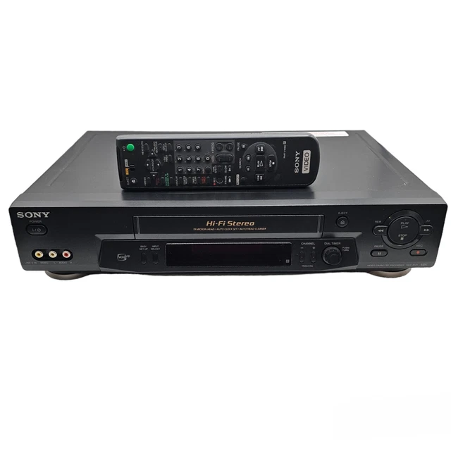SONY VCR VIDEO Cassette Recorder VHS Player Hi-Fi Stereo SLV-N71 w ...