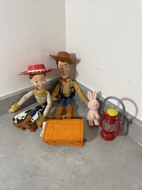 Disney Pixar Toy Story Woody And Jessie Pull String Talking Dolls Fully