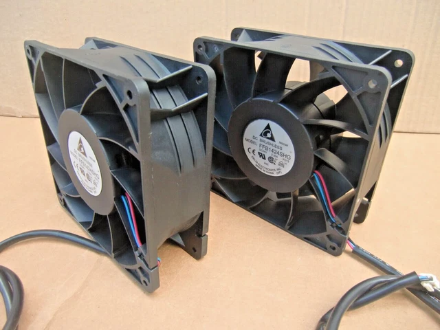 DELTA ELECTRONICS BRUSHLESS Dc Cooling Fan 24V 2.3A P/N Ffb1424Shg 3 ...