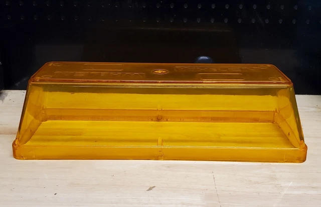 VINTAGE WHELEN RESPONDER II Mini Lightbar Dome Lens (Amber) New Old ...