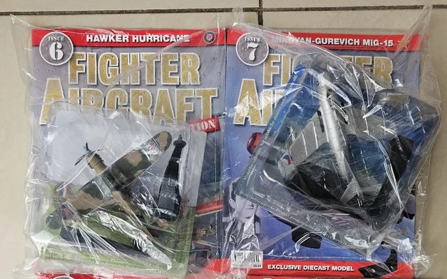 FIGHTER AIRCRAFT COLLECTION Diecast Bundle Hawker Hurricane MIG-15 ...