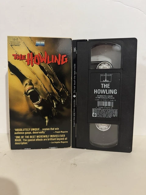 THE HOWLING VHS Tape 1981 Embassy Dee Wallace Patrick Macnee Werewolf ...
