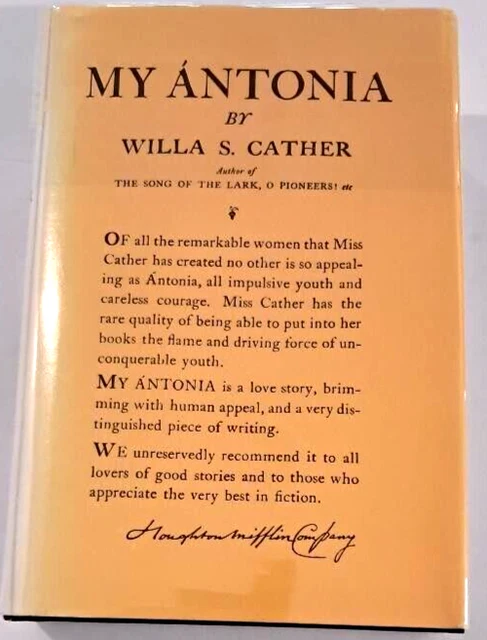 MY ANTONIA PAR Willa S. Cather (1977) bibliothèque première édition ...