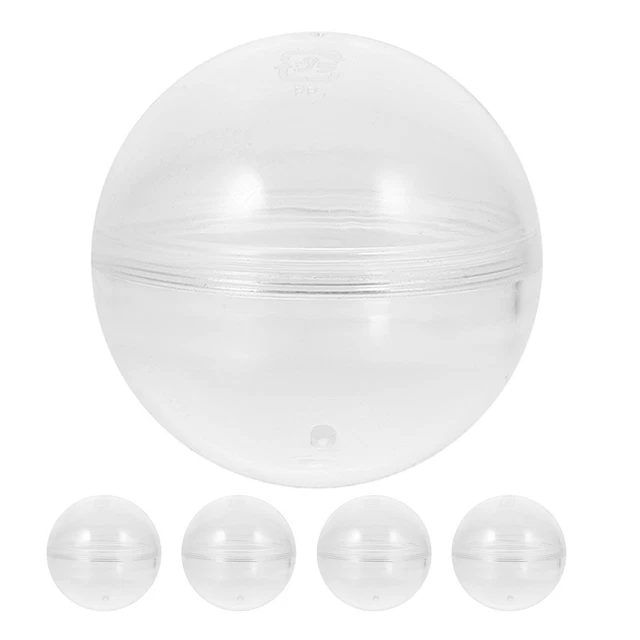 5 PCS VENDING Machine Transparent Capsules Clear Balls Plastic Empty ...
