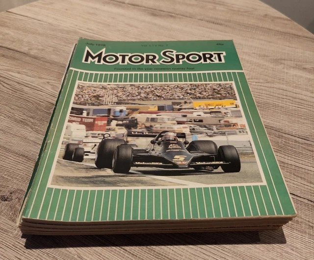MOTOR SPORT MAGAZINE July 1978 Vol LIV No.7 Andretti Retro Vintage Publication £4.50 - PicClick UK