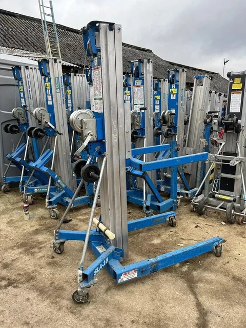 450KG SWL GENIE SL10 Material Lift Access Hoist Lifting Forklift RSJ ...