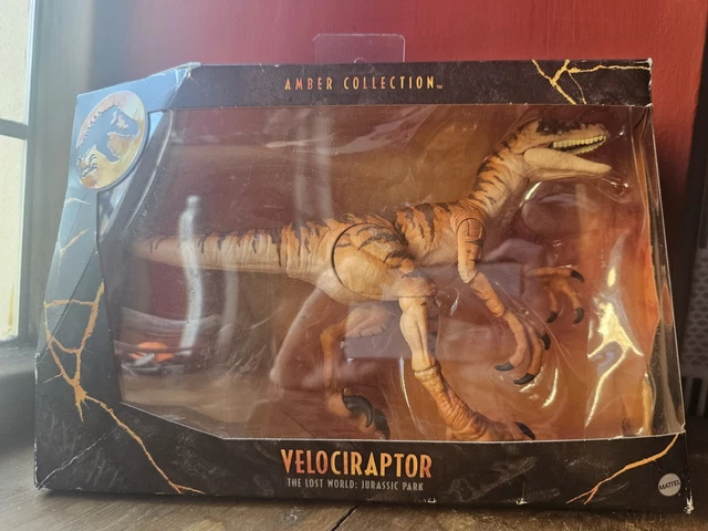 MATTEL JURASSIC WORLD Amber Collection Tiger Velociraptor £35.00 ...