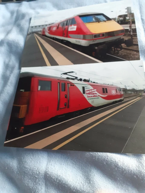 2 6X4 PHOTOS of LNER Class 91-91132 at Peterborough Railway Station £2. ...