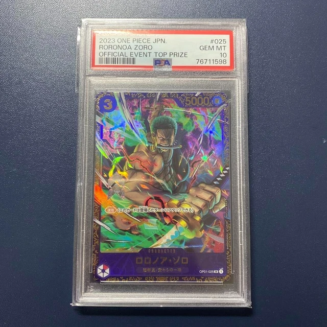 ONE PIECE CARD Roronoa Zoro OP01-025 Flagship Battle 2023 Victory Promo PSA10 JP EUR 1.132,34 ...