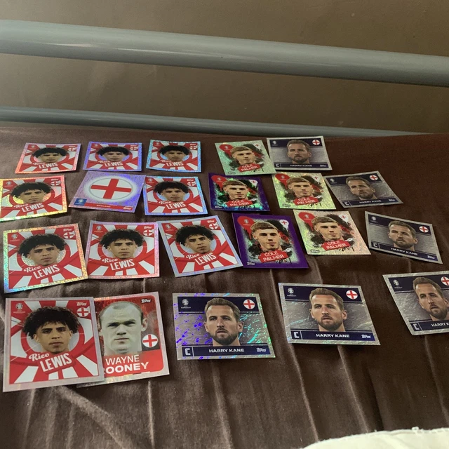 TOPPS EURO 2024 stickers England Bundle Multiple Duplicates See Photos ...