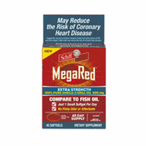 MEGARED EXTRA STRENGTH Omega 3 500 mg 45 sgels By Schiff/Bio Foods £39. ...