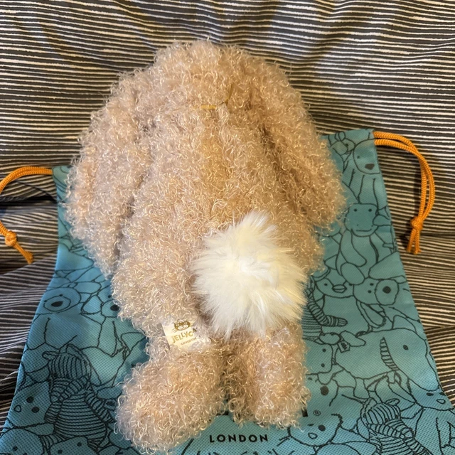 JELLYCAT BIG BASHFUL Luxe Bunny Curly + Dustbag £104.70 - PicClick UK