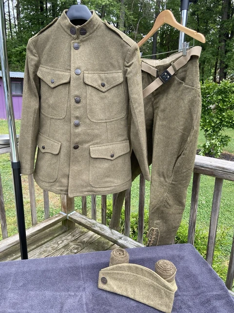 ORIGINAL WW1 91ST Infantry US Army Uniform COMPLETE Tunic Breeches Cap ...