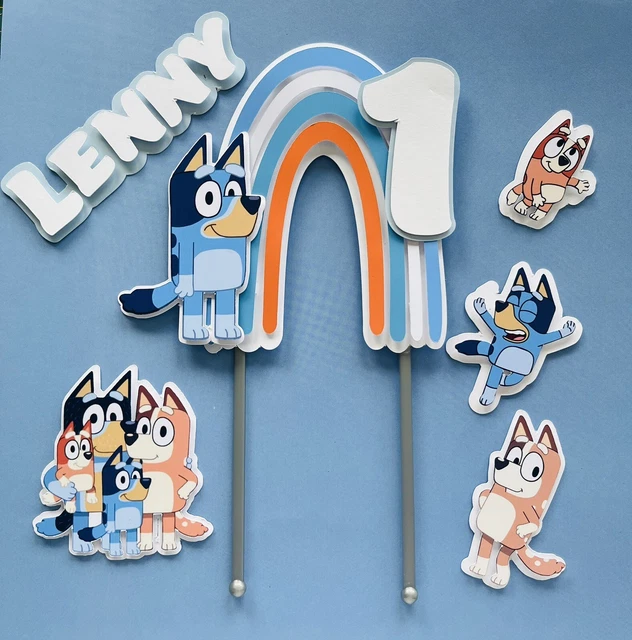 BLUEY PERSONALISED CAKE Topper Collection Birthday Kids Any Name & Age ...