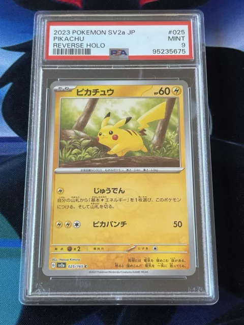POKEMON PIKACHU 2023 -PSA 9 - sv2a 025/165 - Pokeball Reverse - 151 Japanisch EUR 30,00 ...